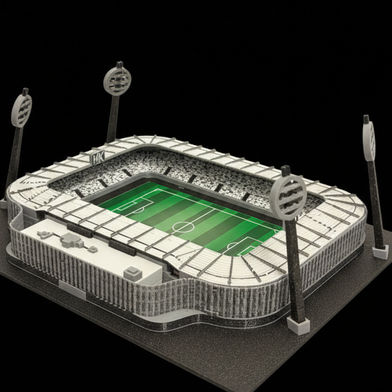 Malšovická Aréna Hradec Králové COLORED – barevný 3D model | StadiArt 3D